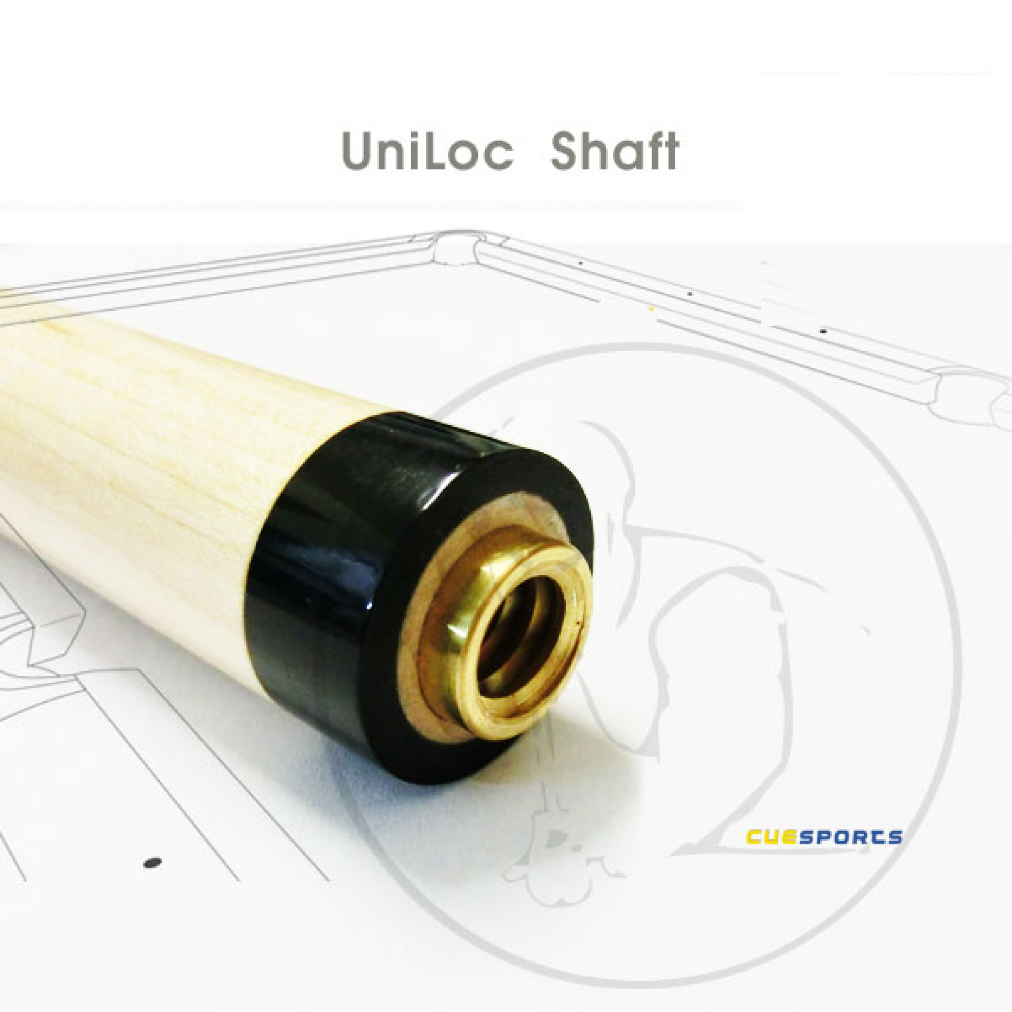 UniLoc STD Poolbilliard shaft