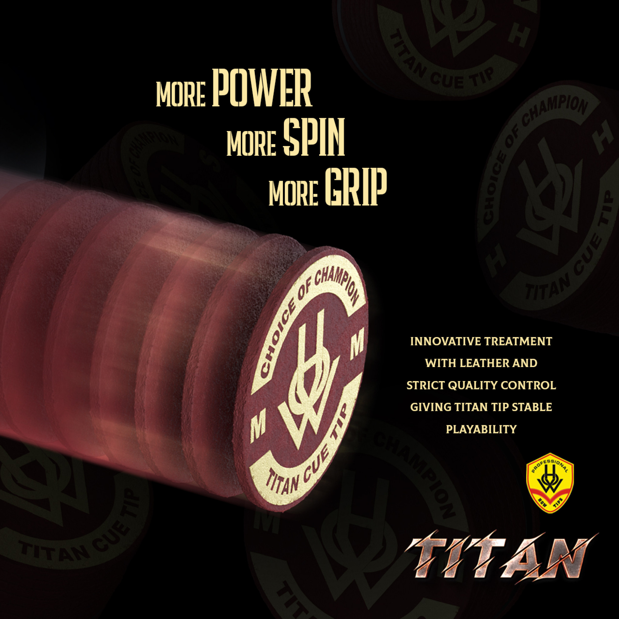HOW Titan M 14mm Layer Cuetip